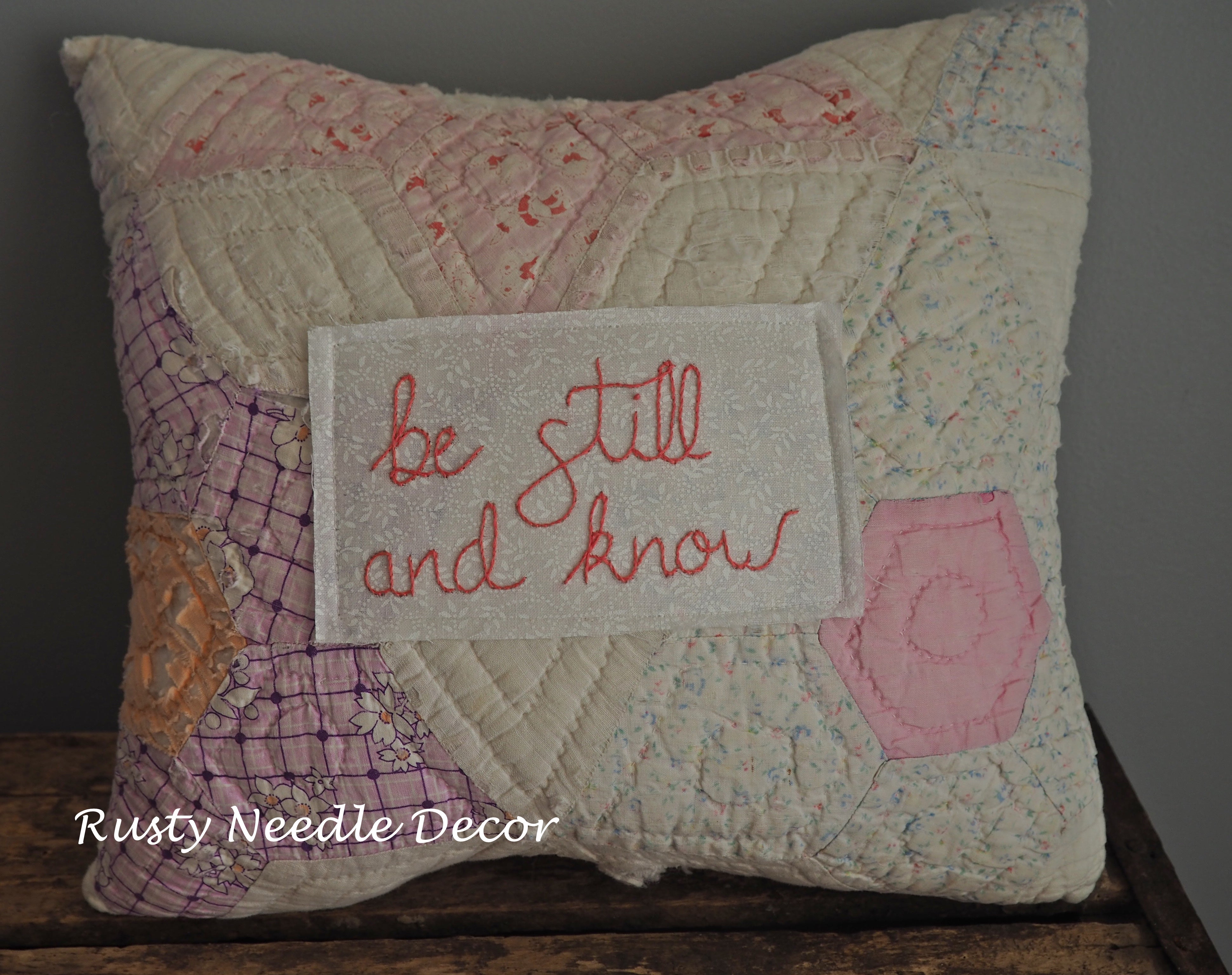 Quilt & Vintage Pillows – Rusty Needle Decor